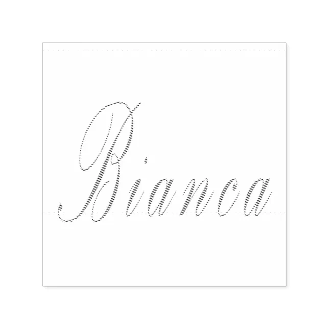 Bianca Name Logo, Self-inking Stamp | Zazzle