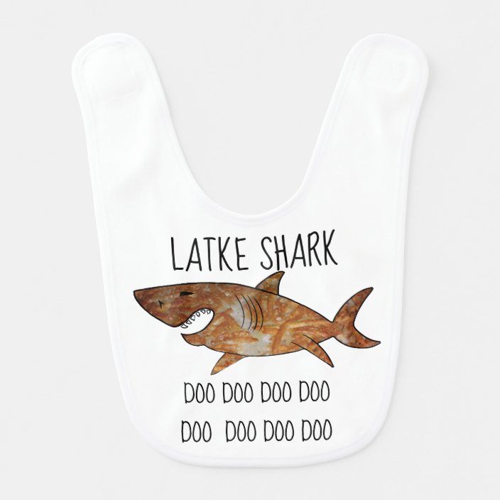Bib Baby's Hanukkah Latke Shark | Zazzle
