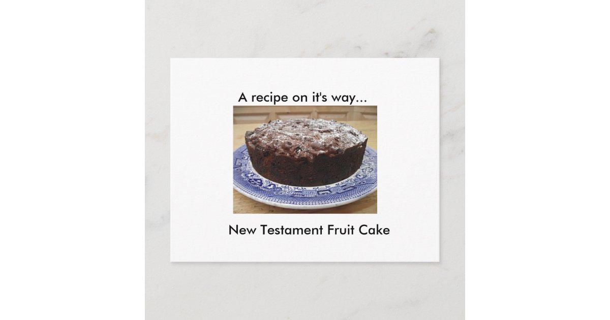 Bible Cake Recipe Postcard | Zazzle
