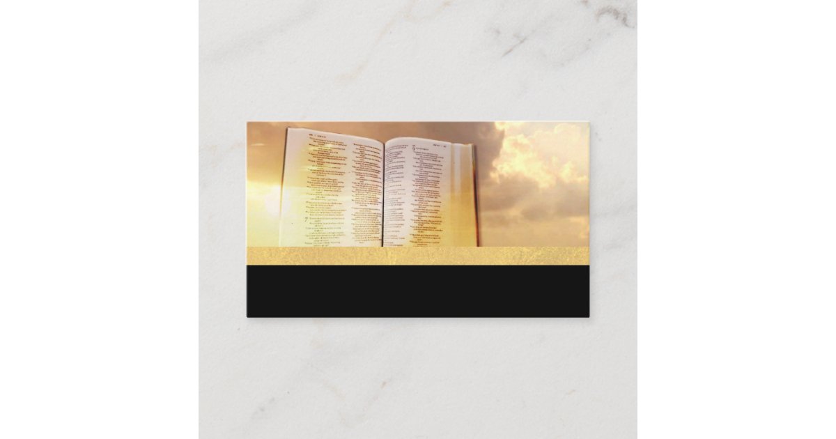 Bible Christian Light God Sky Business Cards | Zazzle