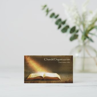 Bible-Christianity-Religious Business Card | Zazzle