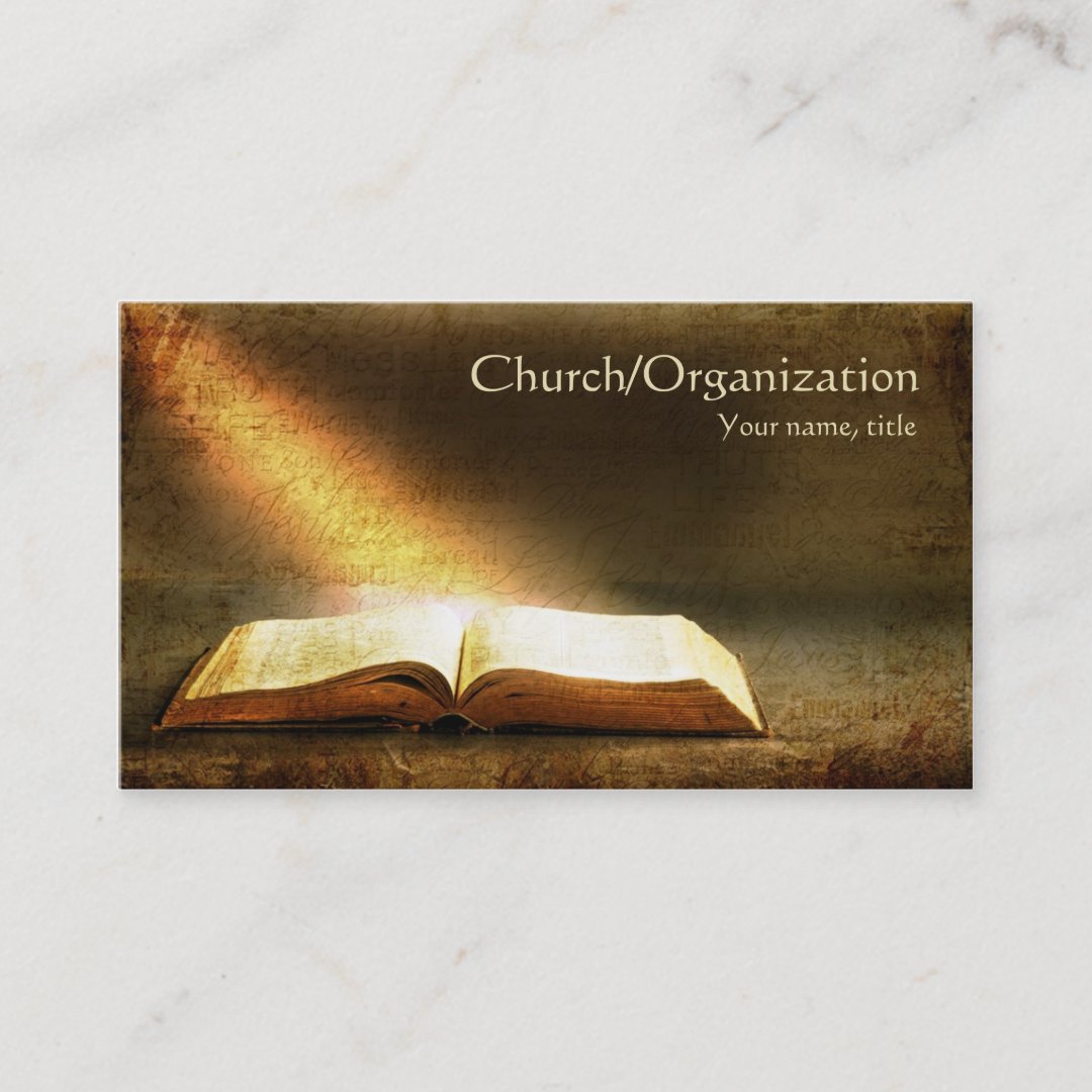 Bible-Christianity-Religious Business Card | Zazzle