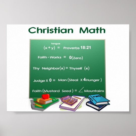 Bible Math Poster | Zazzle.com