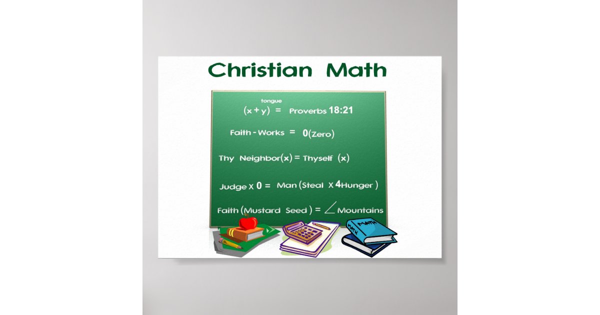 Bible Math Poster | Zazzle