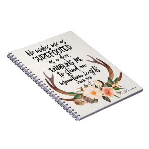Bible Quote Personalized Notebook | Zazzle