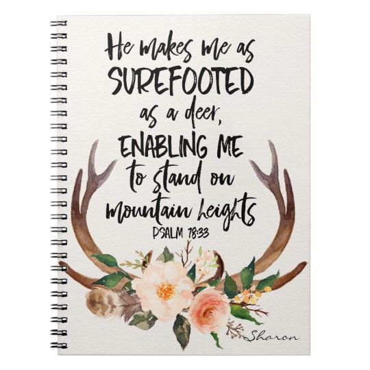 Bible Quote Personalized Notebook | Zazzle.com