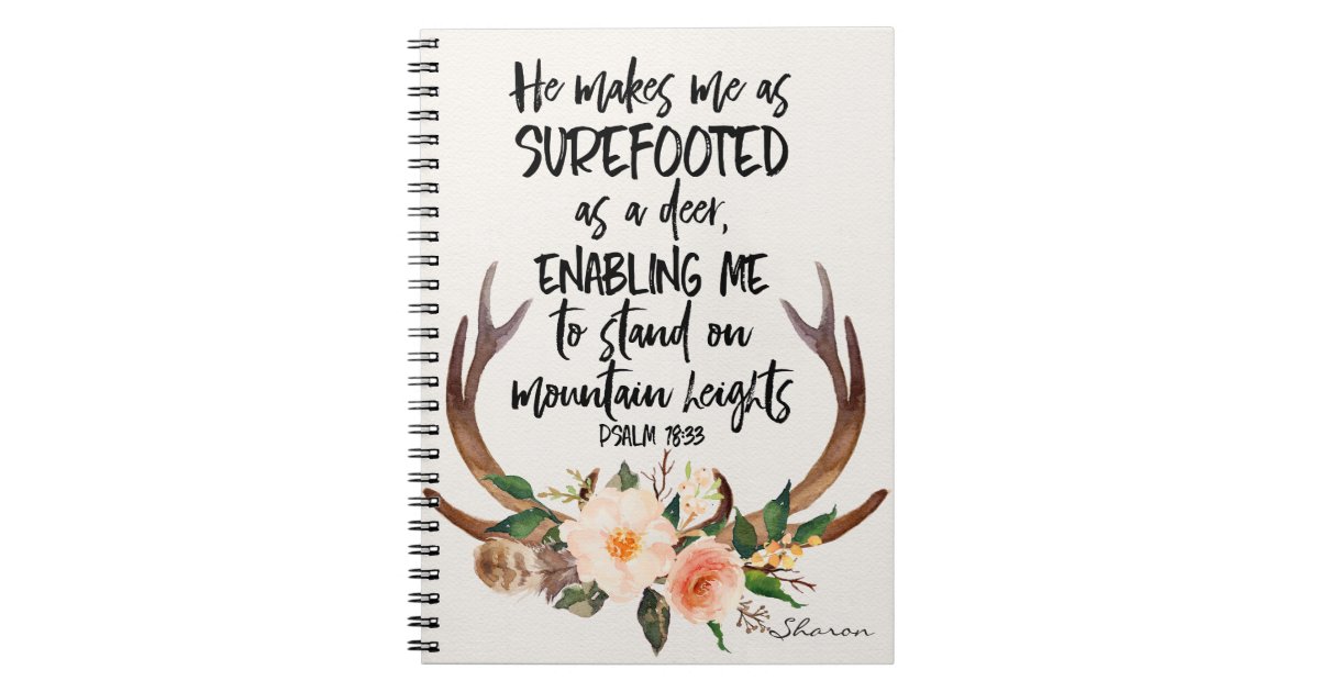 Bible Quote Personalized Notebook | Zazzle