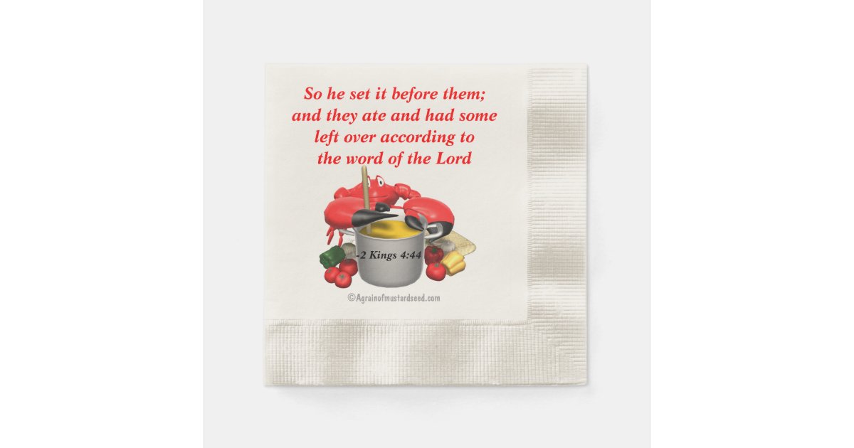 Bible Quotes Christian Napkins | Zazzle
