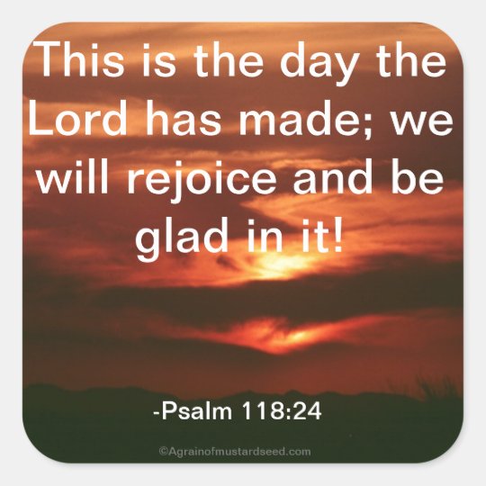 Bible Quotes Square Sticker | Zazzle.com