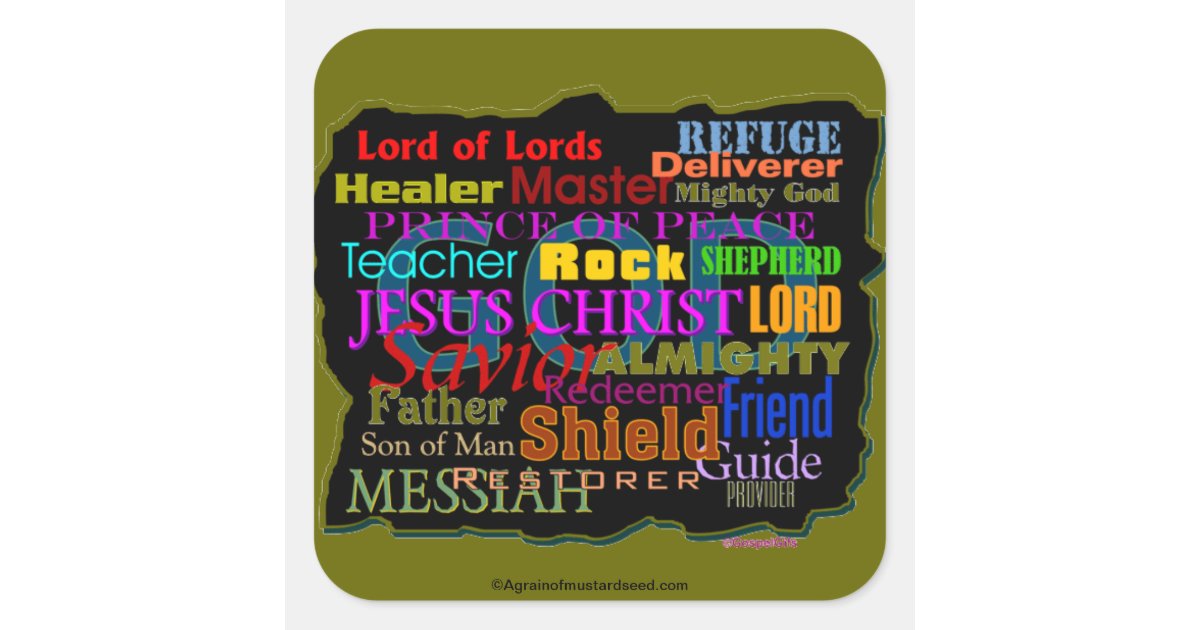 Bible Quotes Square Sticker | Zazzle
