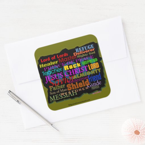 Bible Quotes Square Sticker | Zazzle