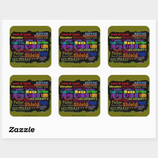 Bible Quotes Square Sticker | Zazzle