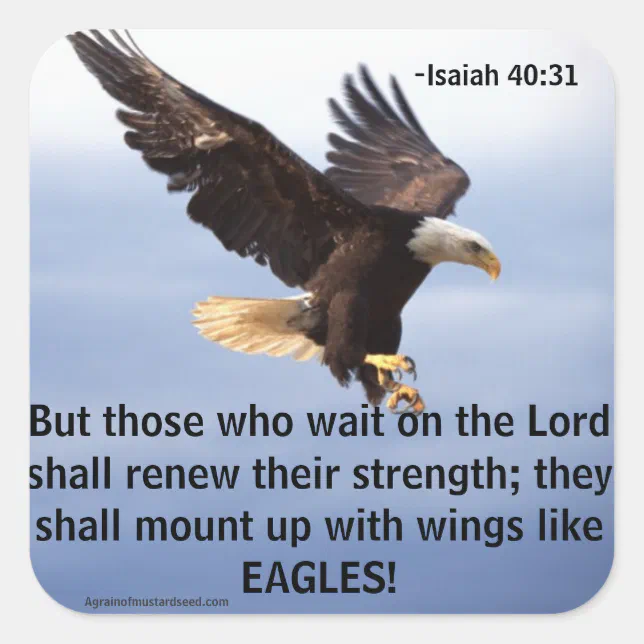 Bible Quotes Square Sticker | Zazzle