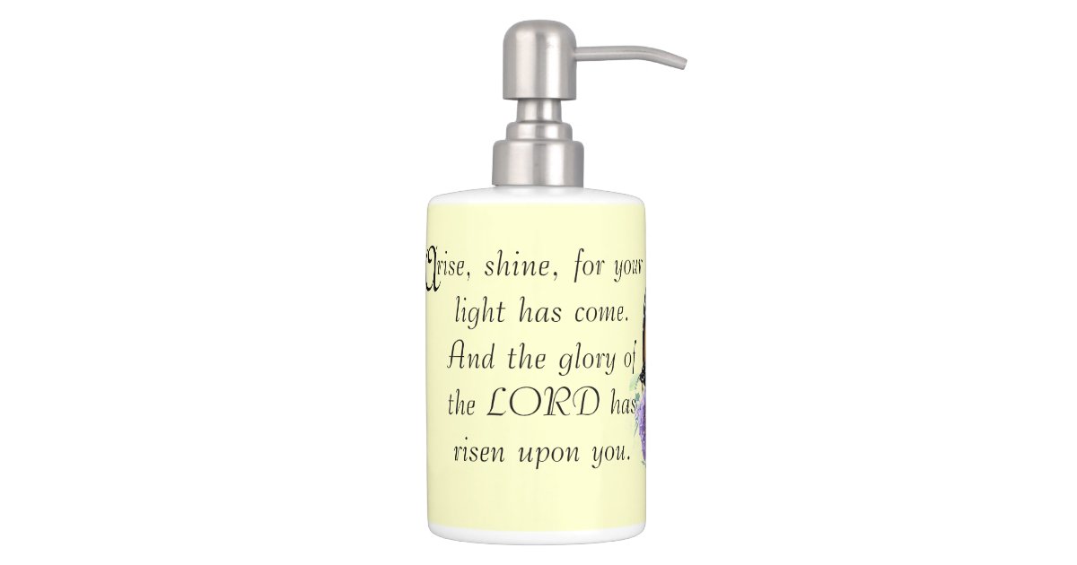 Bible Scripture Christian Inspiration Soap Dispenser & Toothbrush ...