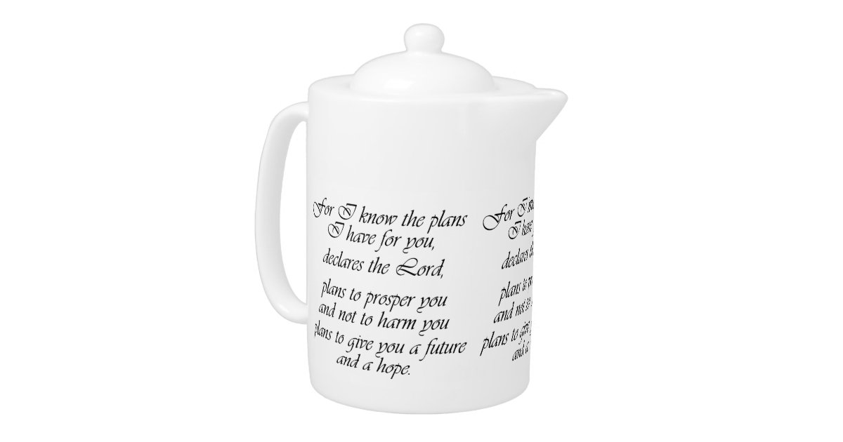 Bible Scripture Christian Inspiration Teapot | Zazzle