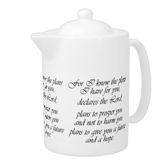 Bible Scripture Christian Inspiration Teapot | Zazzle