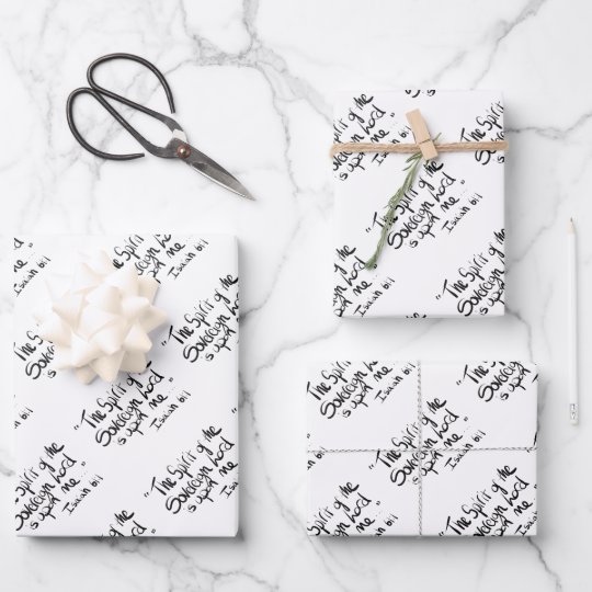 Bible Scripture Religious Text Quote Wrapping Paper Sheets | Zazzle.com