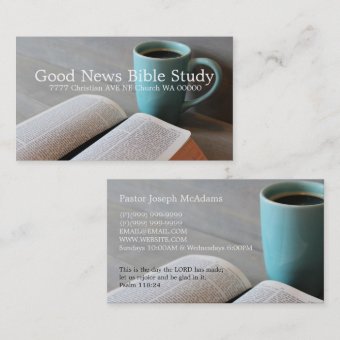 Bible Study Group Christian Business Card | Zazzle