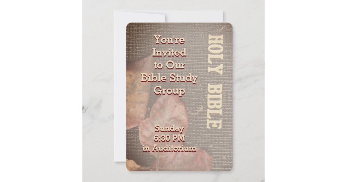 Bible Study Invitation | Zazzle