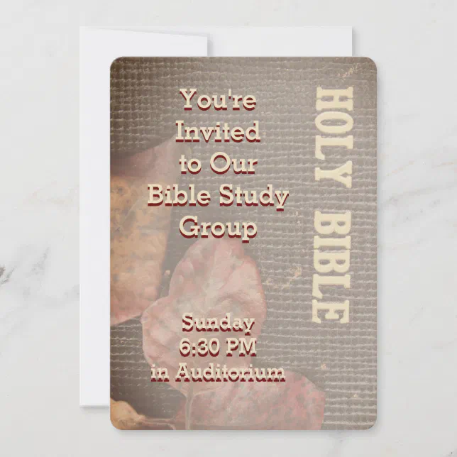Bible Study Invitation | Zazzle