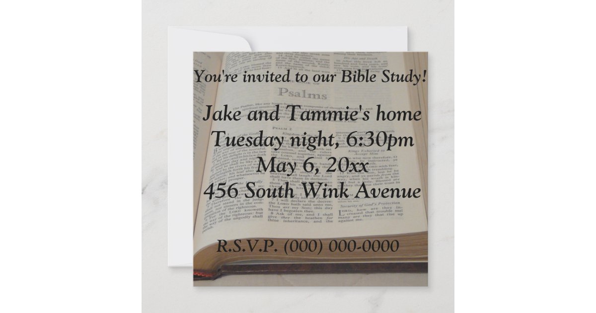 Bible Study Invitation | Zazzle