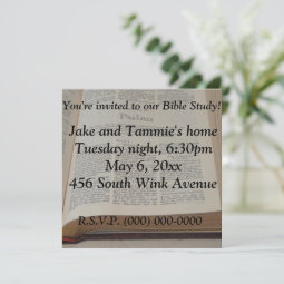 Bible Study Invitation | Zazzle