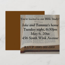 Bible Study Invitation | Zazzle