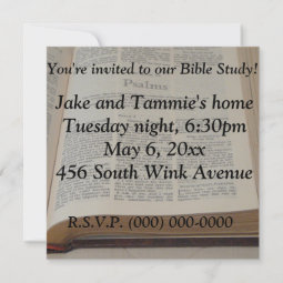 Bible Study Invitation | Zazzle