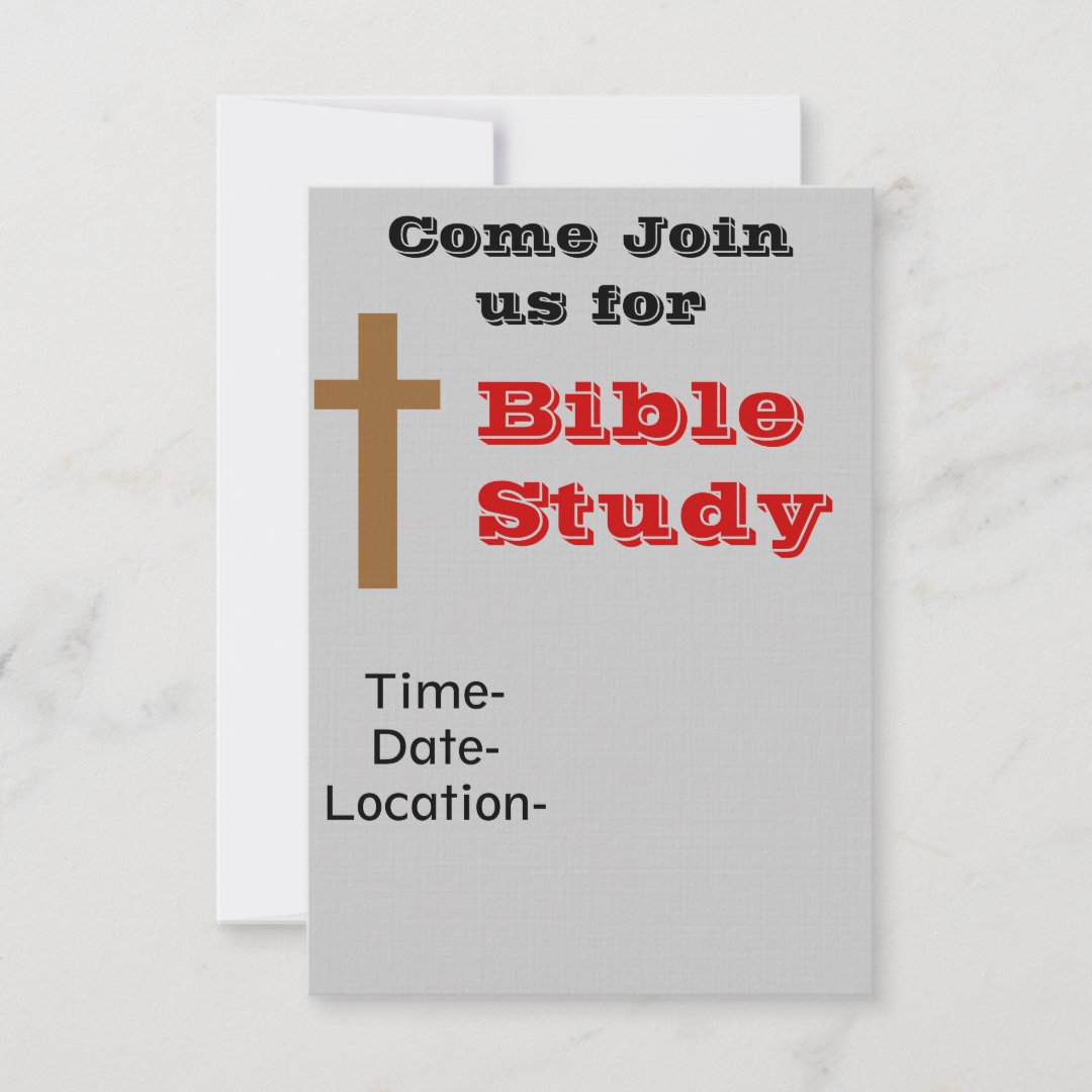 Bible Study Invitation | Zazzle