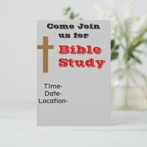 Bible Study Invitation | Zazzle
