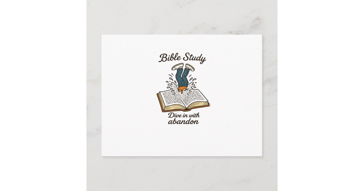 Bible study invitation postcard | Zazzle