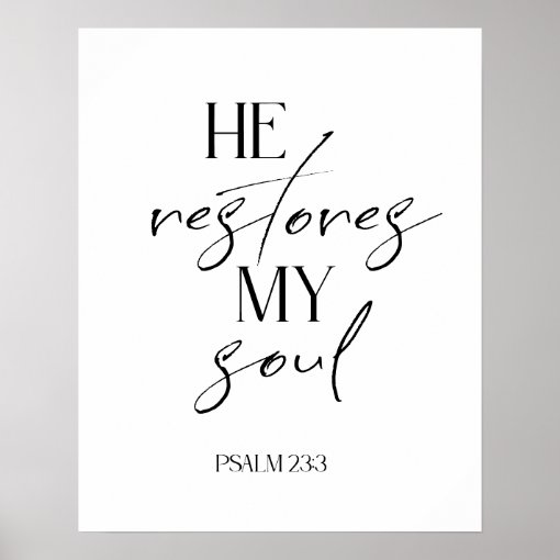 Bible verse black white scripture poster | Zazzle