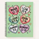 Bible Verse Candy Hearts | Christian Valentine Notebook | Zazzle