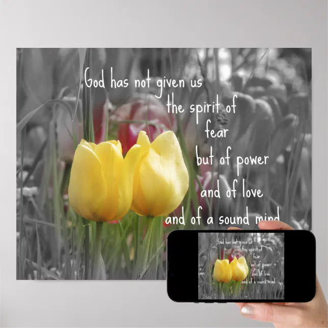 Bible Verse Christian Quote Poster | Zazzle