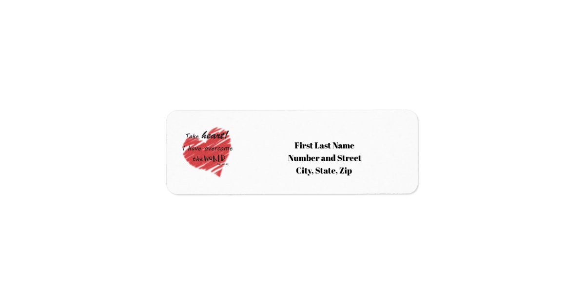 Bible Verse Christian Return Address Labels | Zazzle
