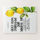 Bible verse citrus lemon Puzzle | Zazzle