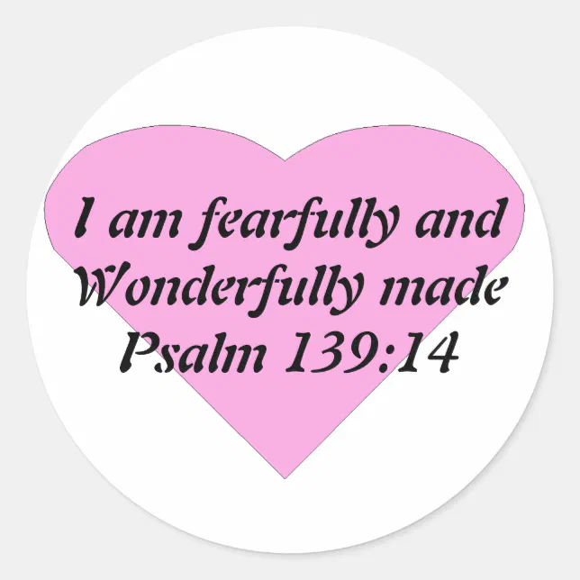 Bible Verse Classic Round Sticker | Zazzle