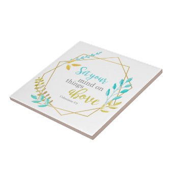 Bible Verse Colossians Scripture Christian Faith Ceramic Tile | Zazzle