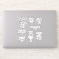 Bible verse cutouts sticker | Zazzle