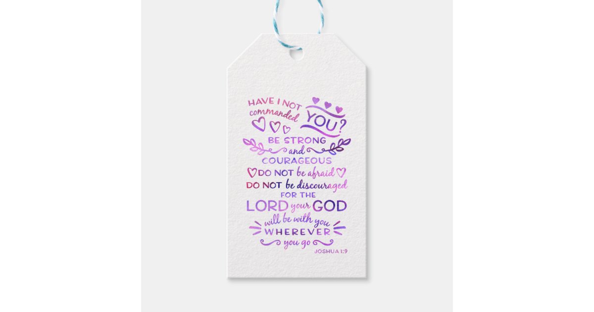 Bible Verse Gift Tag | Zazzle