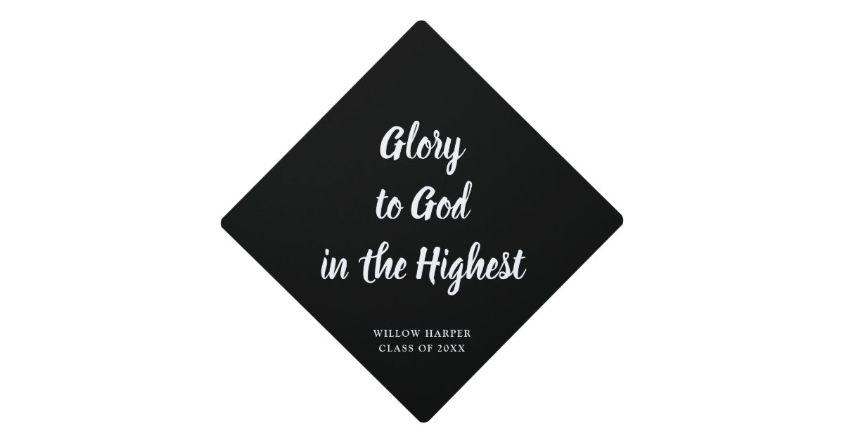 Bible Verse Graduation Cap Topper | Zazzle