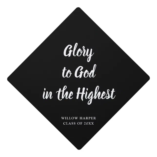 Bible Verse Graduation Cap Topper | Zazzle