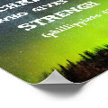 Bible Verse Inspirational Quote Scripture Aurora Poster | Zazzle