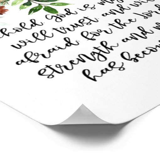 Bible verse Isaiah Christmas Poster | Zazzle