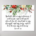 Bible verse Isaiah Christmas Poster | Zazzle