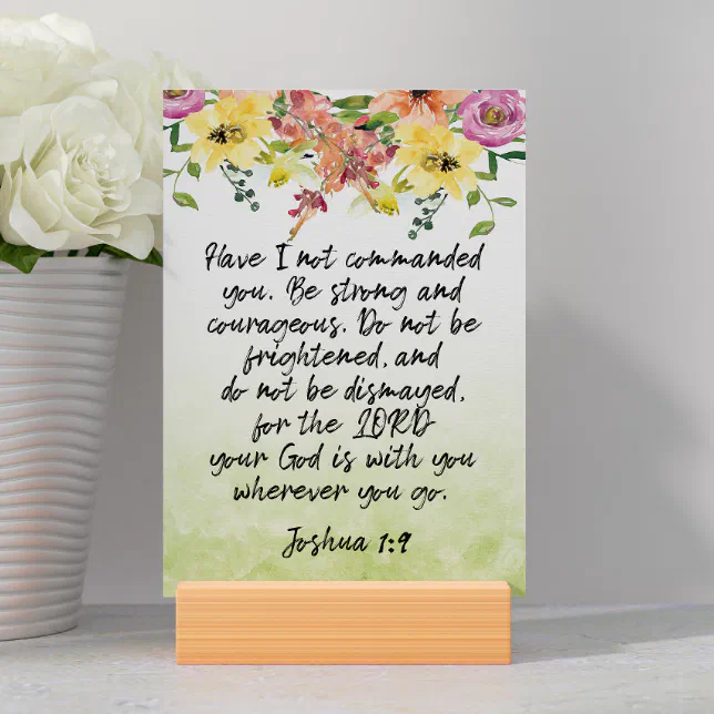 Bible Verse Joshua Card | Zazzle