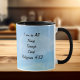 Bible Verse Philippians Blue and Black Typography Mug | Zazzle