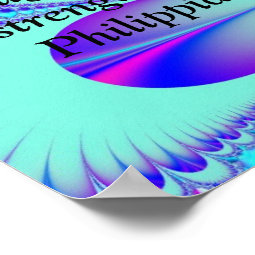 bible verse poster philippians 413 | Zazzle