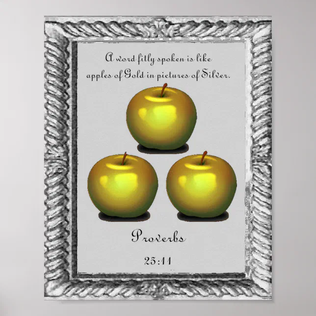 bible verse poster proverbs | Zazzle