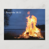Bible Verse Proverbs 19 11 Wisdom Patience Postcard | Zazzle